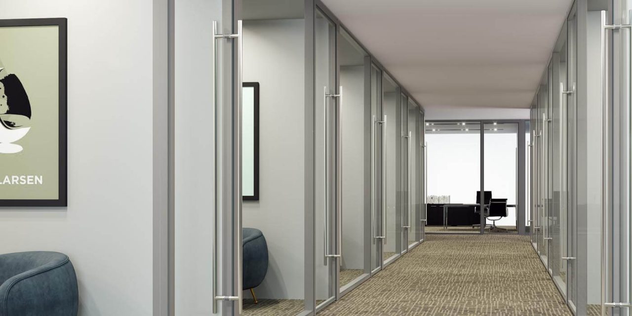 Bridge Double Glazed Glass Wall System by Transwall